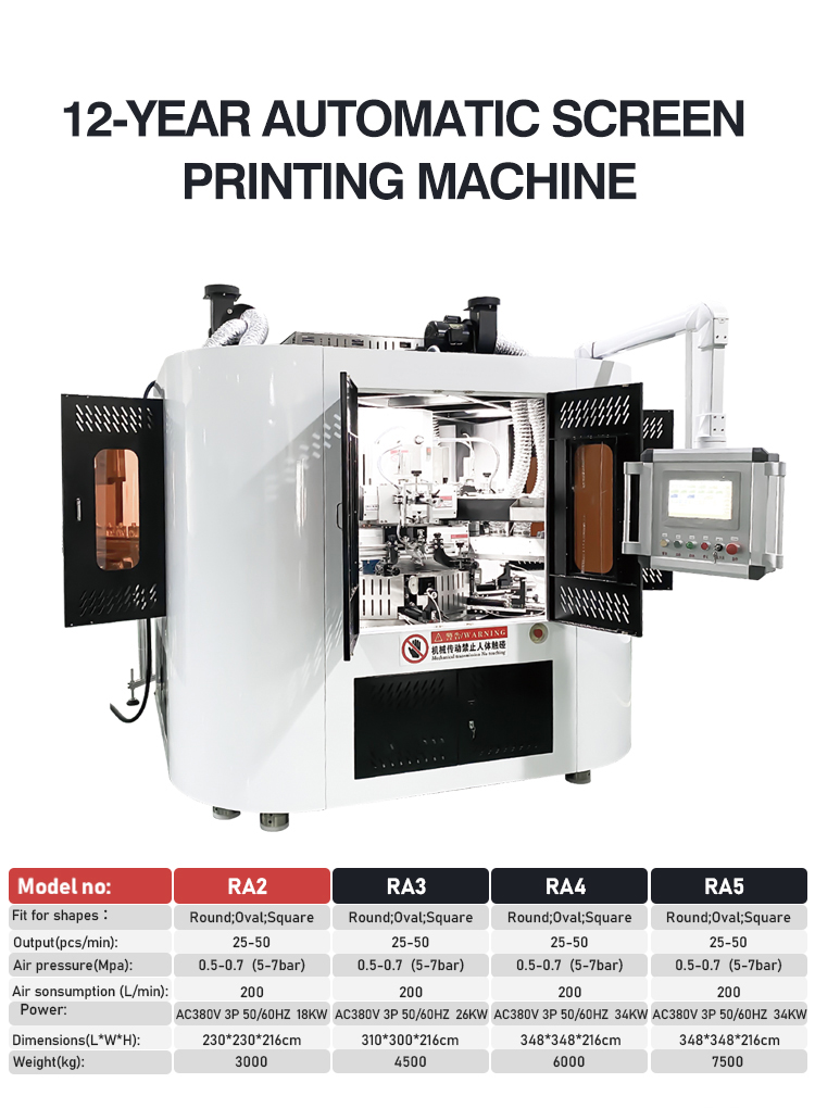 Full Automatic Curved Silk Screen Printing Equipment