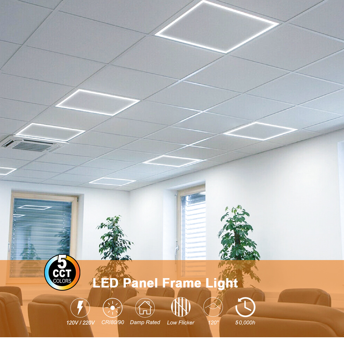 LED Panel Frame Light,square Surface Mounted panel light,led square ...
