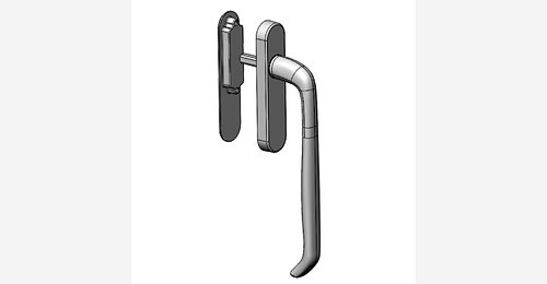 Zinc Alloy Lift-Slide Door Handle with cylinder