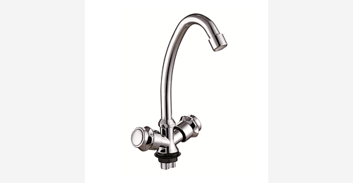 Kitchen faucets double handle dual handle hot and cold water taps from ...