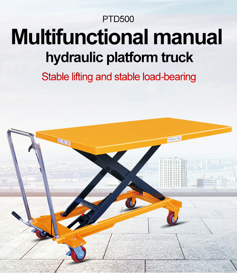 PTD500 Big Platform Scissor Table Lift Shanghai Sinolift Mechanical and ...