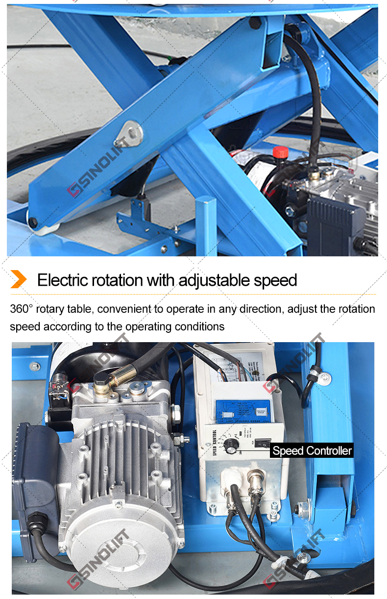 SPP Electric Rotating Lift Table Scissor Lift from China Manufacturer ...