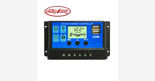 Auto PWM Solar charge controller with LCD double USB output 30A 12V/24V ...