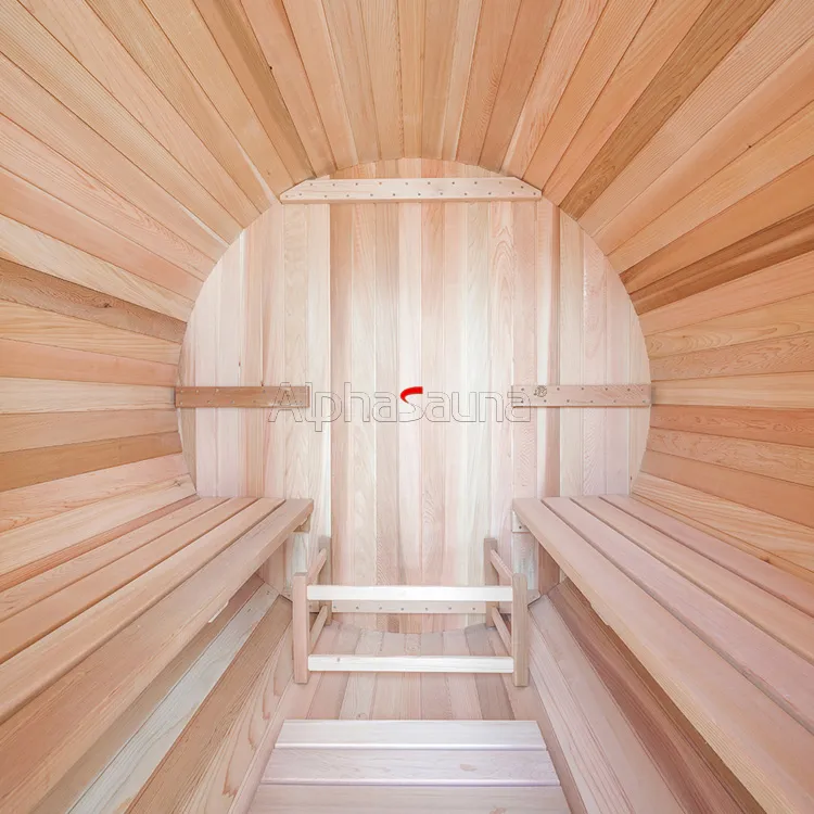 Large 4 Person Cedar Outdoor Sauna Customize - Huizhou Alpha Sauna ...