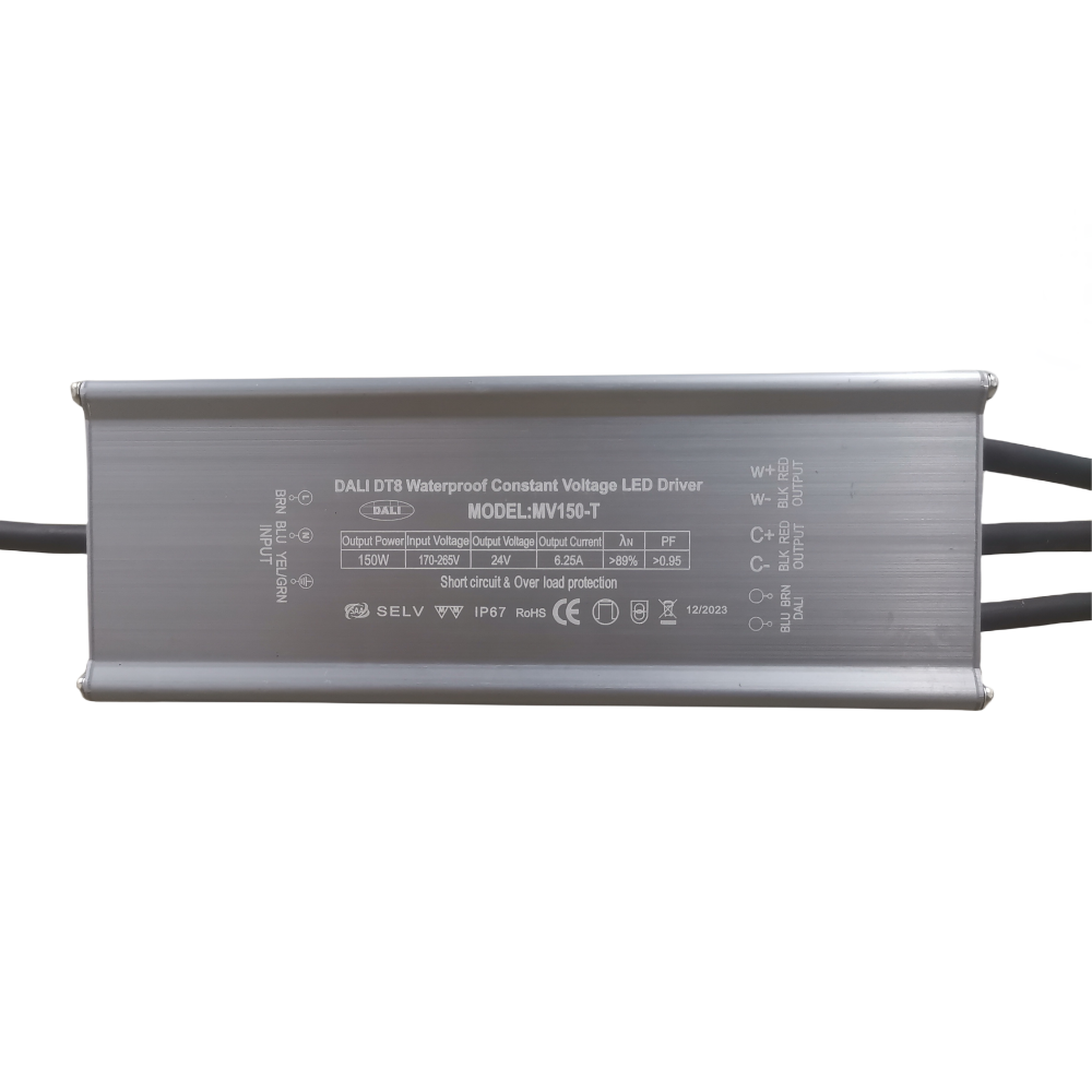 150W 24V Waterproof DALI DT8 LED driver | MSD