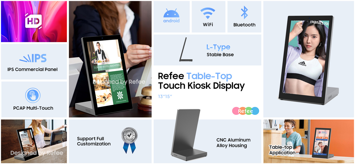 China table-top touch kiosk supplier manufacturer - Refee