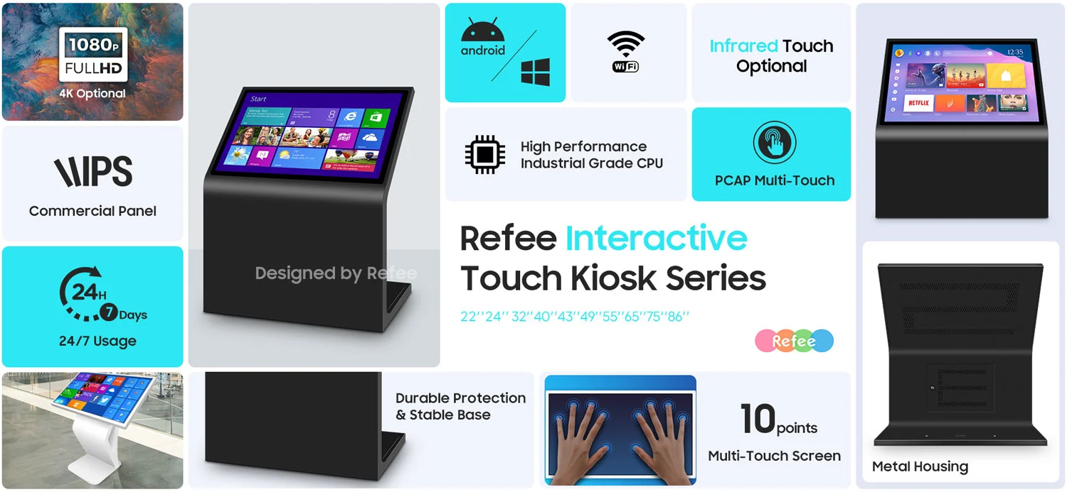 China interactive touch kiosk supplier manufacturer - Refee China interactive touch kiosk supplier manufacturer - Refee