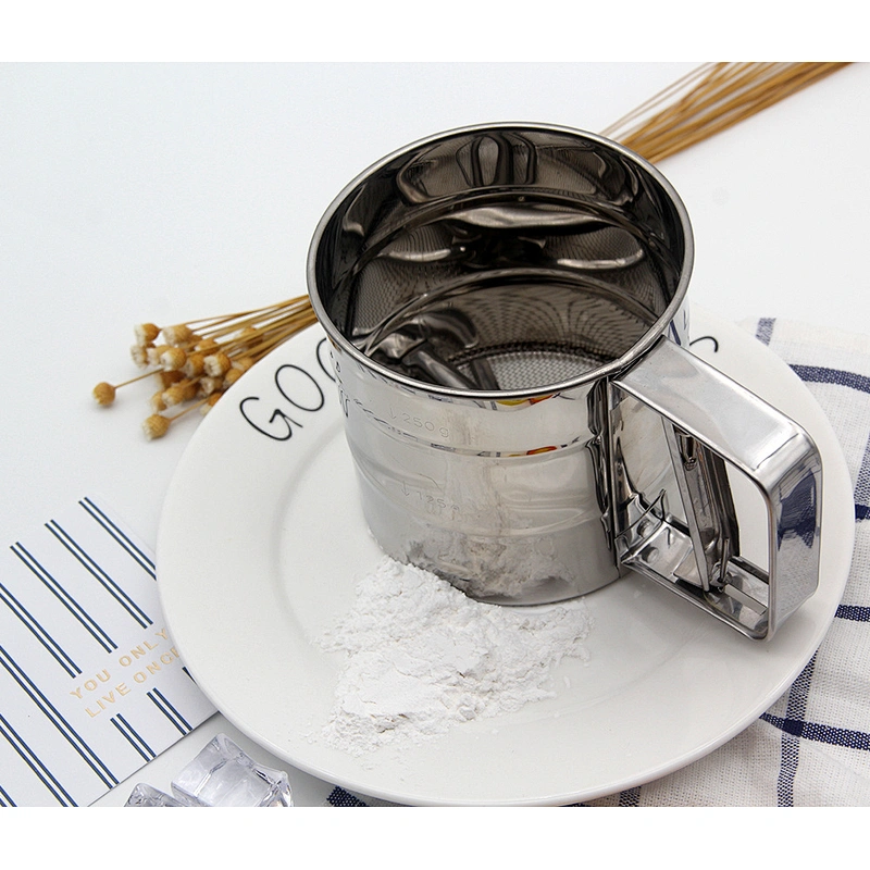 stainless steel flour round sifter