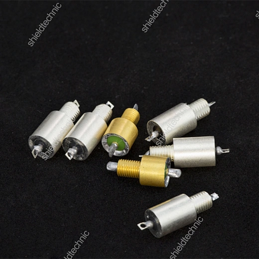 Single Line Feedthrough Power Capacitor Resin Sealed Bolt In Style