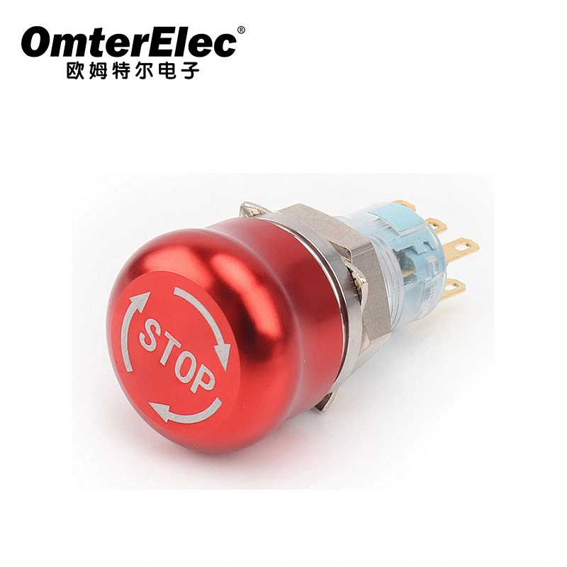 16MM metal emergency stop button