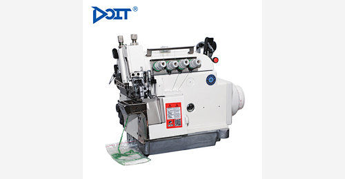 Direct drive cylinder bed 4 thread overlock sewing machine for small ...
