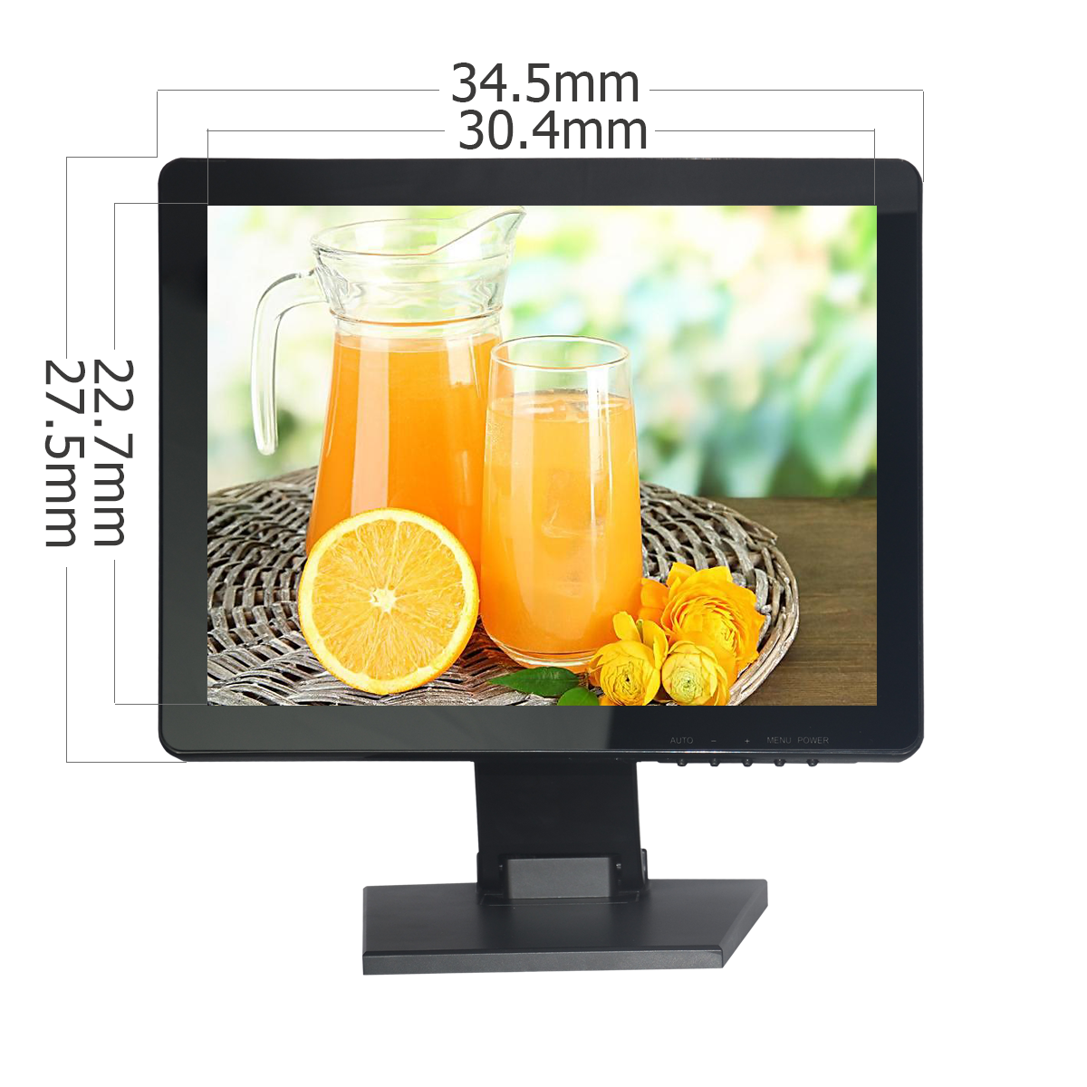15 inch tft lcd usb touch screen monitor
