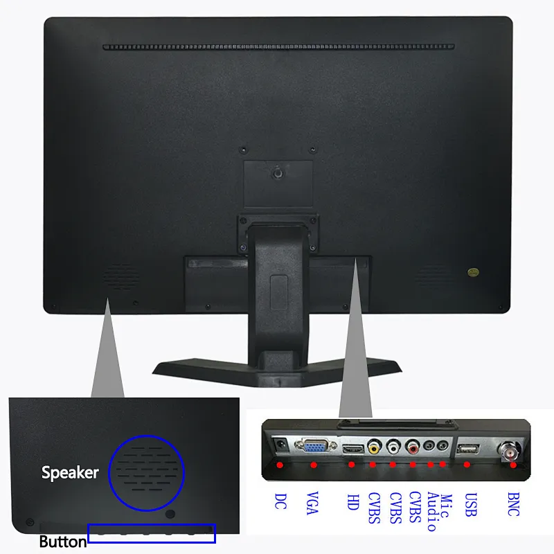 21.5 inch cctv hd monitor wide screen 22 inch led monitor