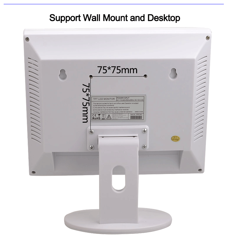 white 10 inch led monitor square 10.4 inch lcd monitor