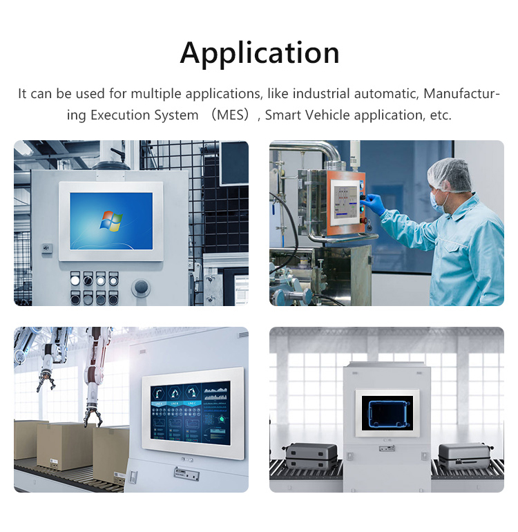 19 inch windows linux resistive all in one touch screen pc