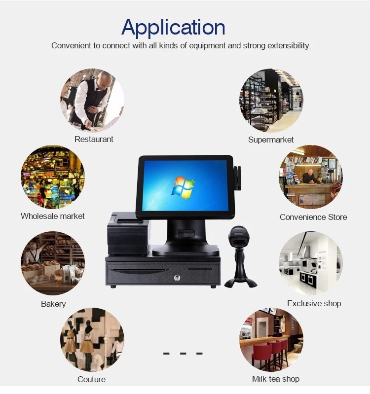 square pos terminal 17 inch pos system for sale