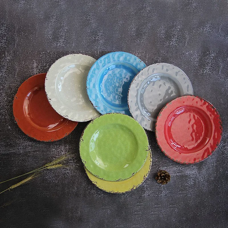 rustic melamine plates , - JINJIANG SEBEST HOUSEWARES