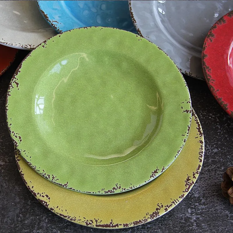 rustic melamine plates , - JINJIANG SEBEST HOUSEWARES