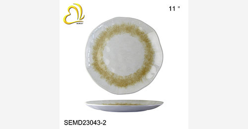 SEBEST Irregular Shaped Dinnerware Melamine Dinnerware Set