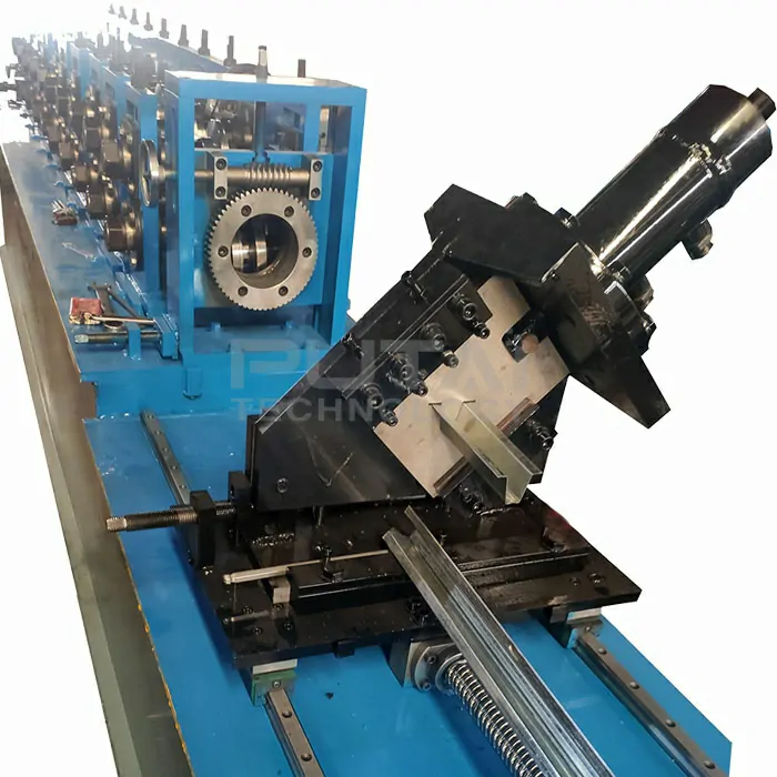Omega furring channel making hat shape steel beam machine