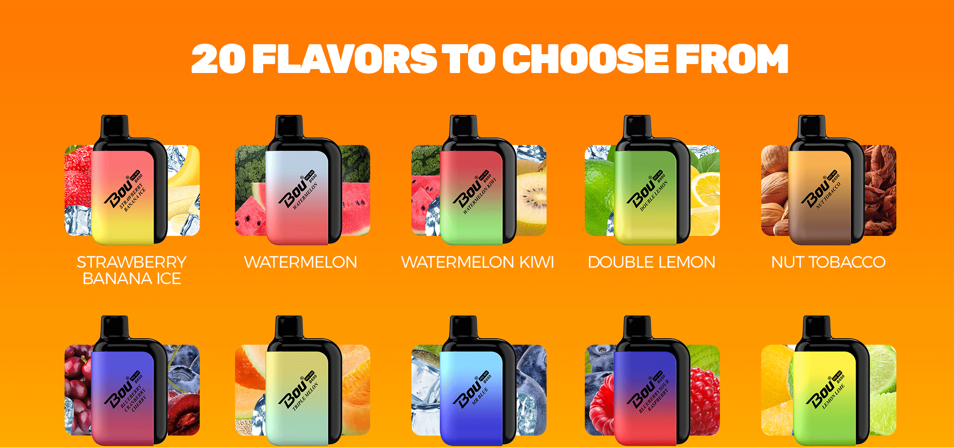 Bou pro Mini b600 600 puff disposable vape