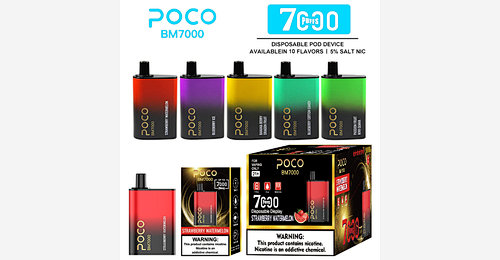 Poco BM7000 7000 Puff Disposable Vape | Rechargeable | Type-C | E-Liquid