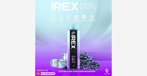IREX 10000 PUFF Disposable Vape with a smart digital screen
