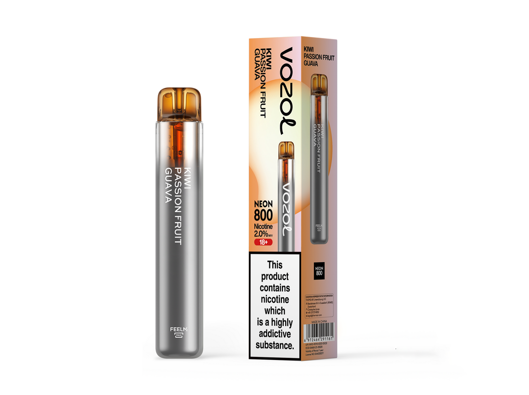 vozol neon 800 puff disposable vape with tpd