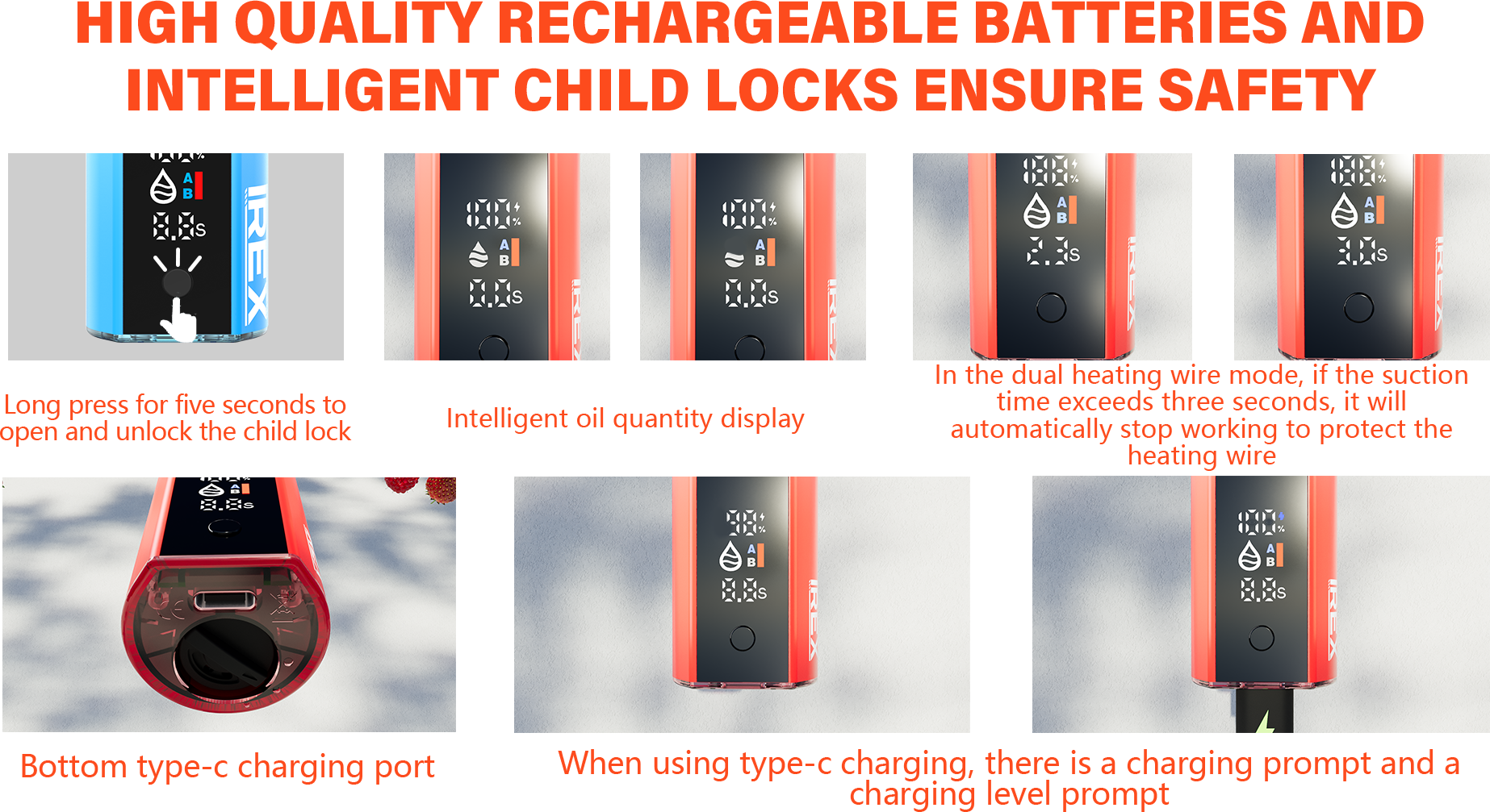 IREX 10000 PUFF Disposable Vape with a smart digital screen