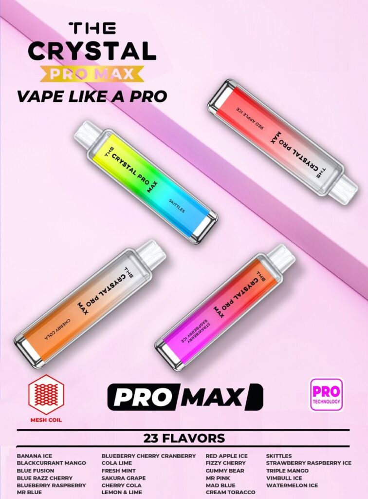 Exploring the Crystal Pro Max 4000 Puff Disposable Vape: Is It Worth ...