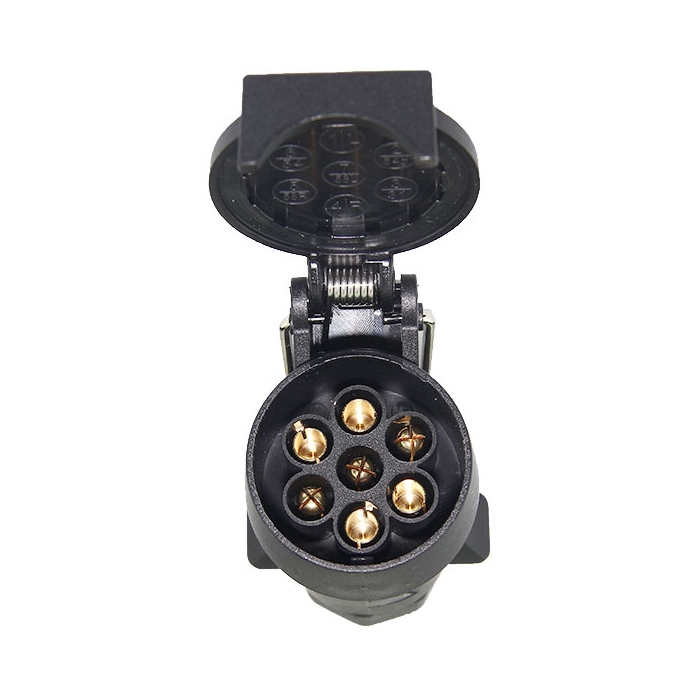 TS02C 7pin 12v Plastic Snap Trailer Socket , car trailer parts ...