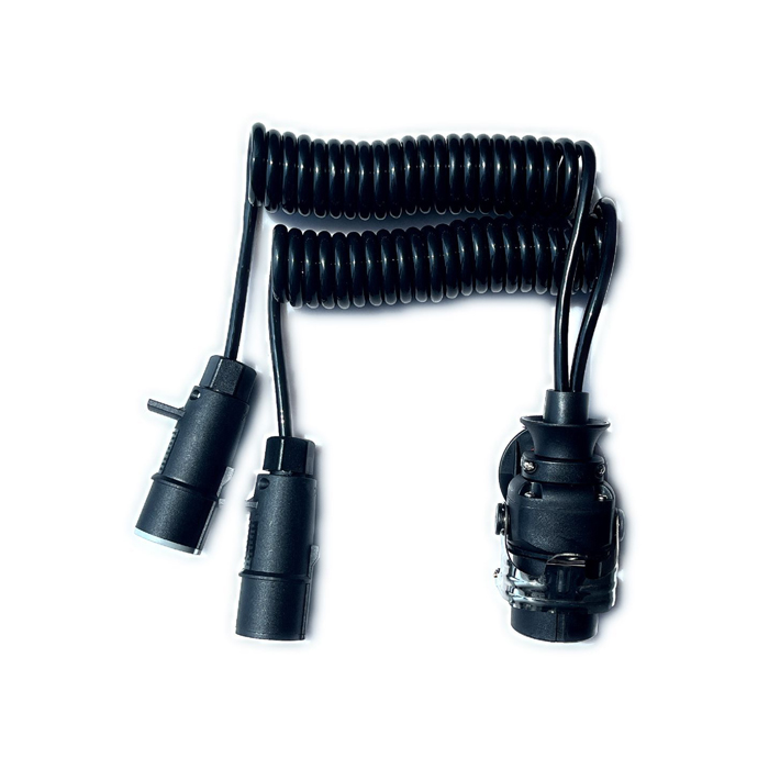 24V 15 Pin to Two 7Pin Trailer Spiral Wire Assembly-Autone