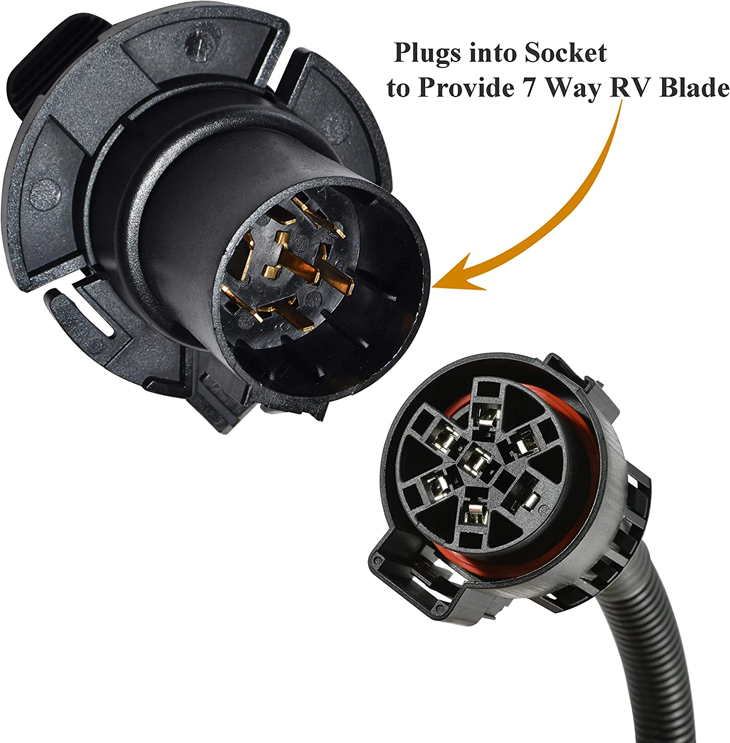 TS04A 7pin 12v Nylon Trailer Socket , 7 pin trailer socket , 7 pin socket