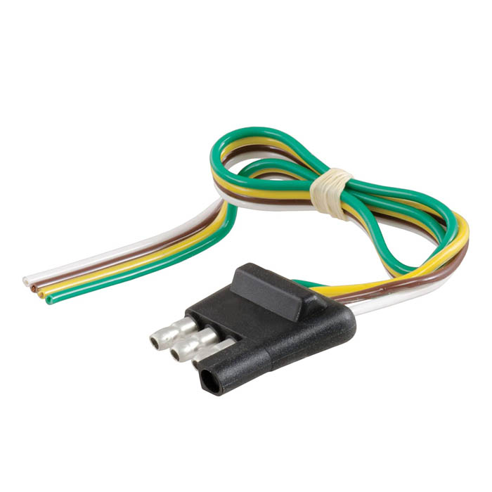 4 Way Trailer Flat Wiring Kit , four pin trailer connector , 4 pole ...
