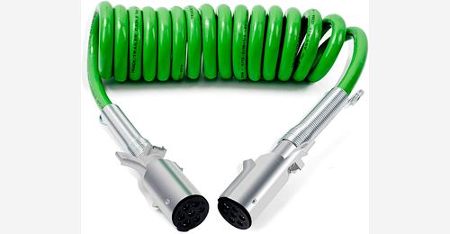 7 Way ABS Coiled Trailer Cable , 7 Way ABS Coiled Trailer Cord , 7 Way ...