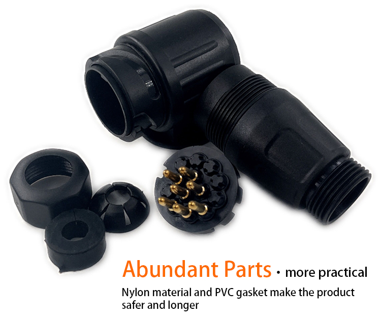 13pin 12v Nylon Trailer Plug 7-way , male trailer plug , travel trailer ...