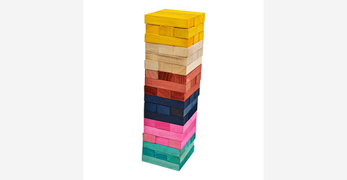 wooden tumbling tower , colored tumbling tower , giant tumbling tower