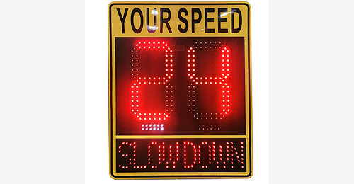 MUTCD Red & Yellow Led Display Sign Radar Speed Sign Solar Power Your ...