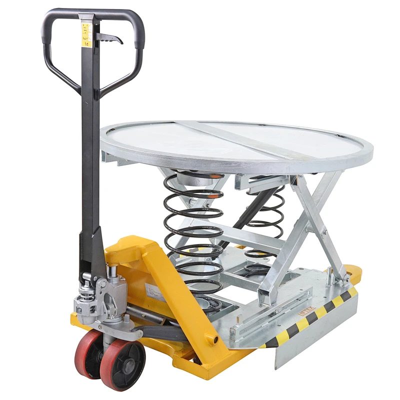 loader lift spring lift table pallet truck turntable