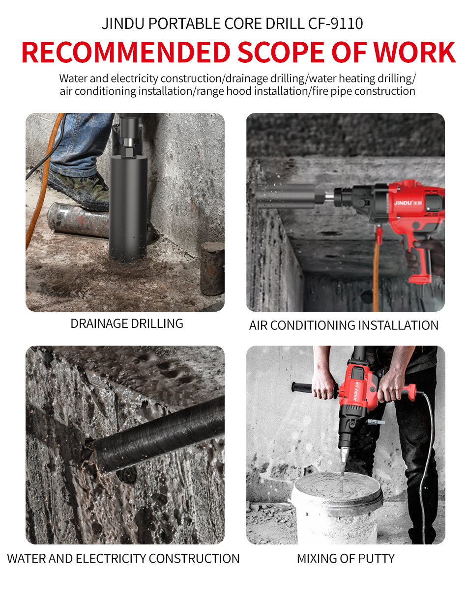 China 1800 Watt Hand-held diamond core Drill