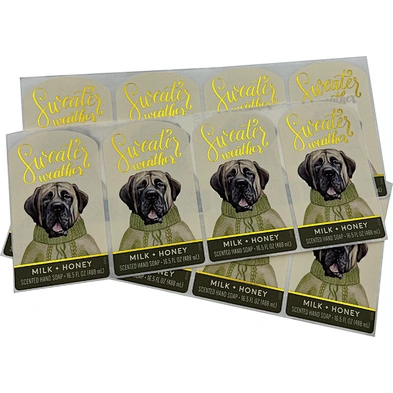 Custom Cream Textured Paper Label supplier manufacturer | ZhiYe Color ...