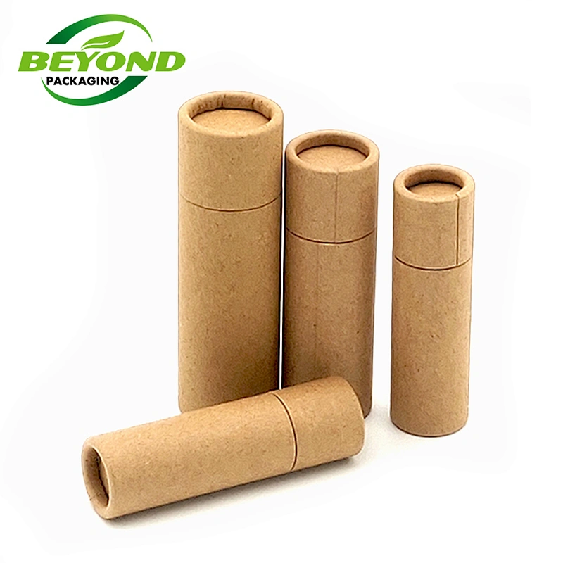 recycled 0.3oz 7g good quality lip balm push up paper tube