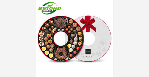 Custom size beautiful luxury design circle food package