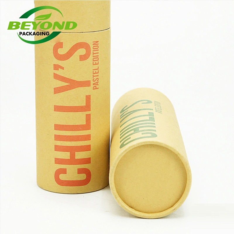 Biodegradable recycled kraft paper cardboard cylinder