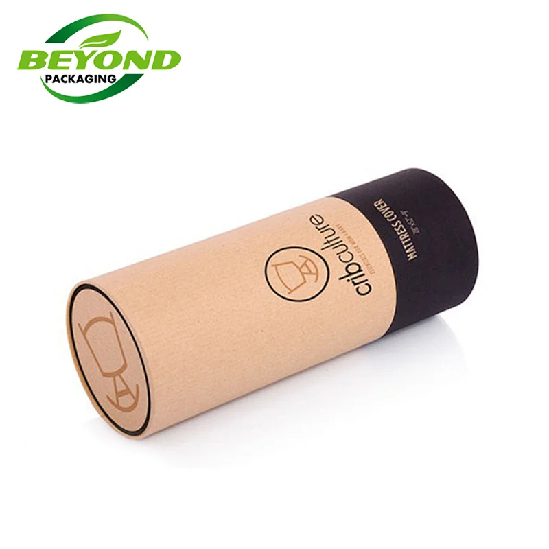 Eco-friendly kraft paper tube cylindrical packaging box
