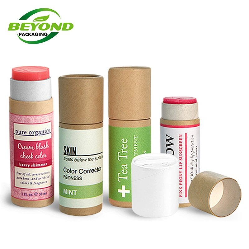 biodegradable cardboard cosmetic deodorant container