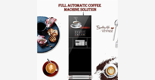 Micron Standing Coffee Vending Machine Multiple Flavors