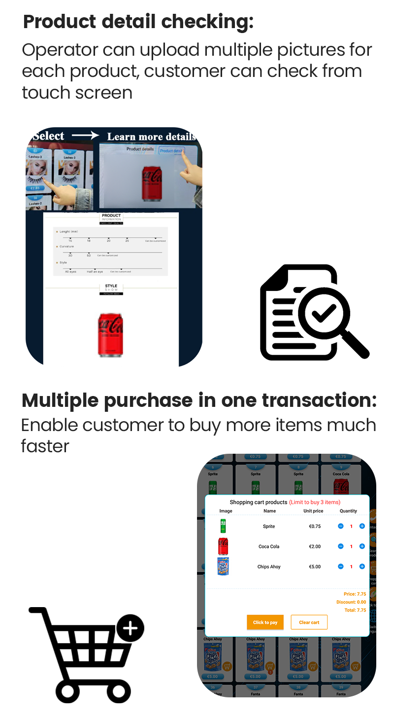 Outdoor Fully Touchscreen Smart Vending Machine