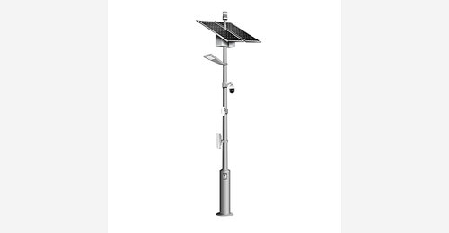 Campus Solar Light Pole: Security Alarm and Signal Sensors for Safe Areas
