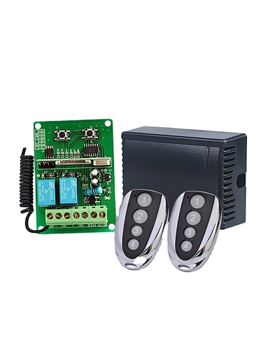 DC 12V 2CH Channel Wireless RF Remote Control Switch Transmitter ...